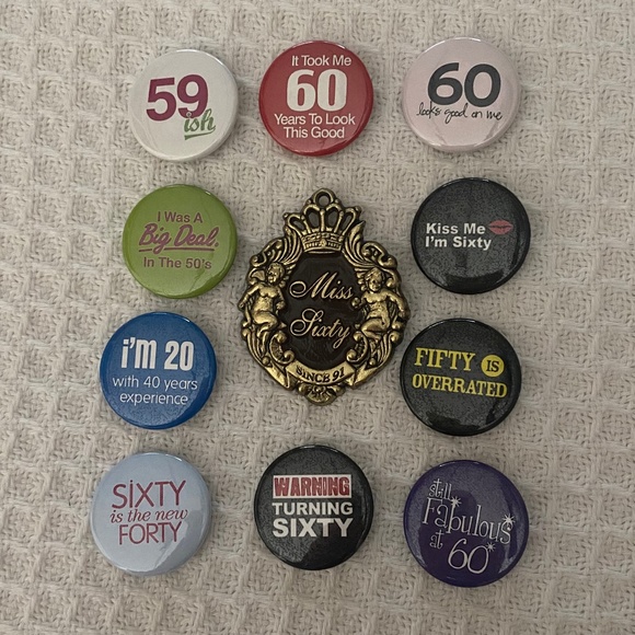 Party Supplies | 11 Pins To Celebrate 6th Birthday | Poshmark